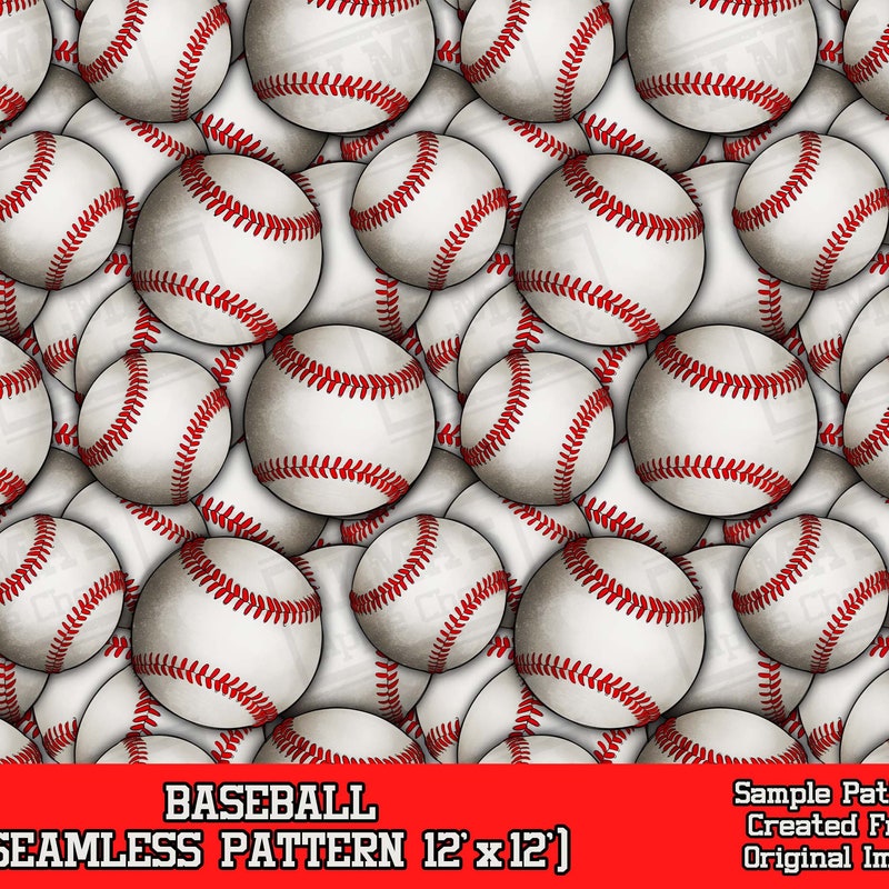 Baseball Pattern - Etsy