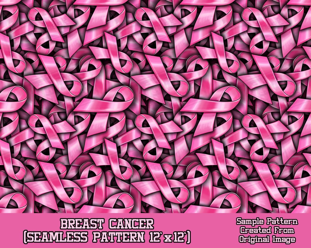 Breast Cancer Awareness Seamless Pattern Digital Paper, Cancer Digital ...