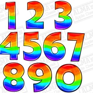 Rainbow Alphabet Png Files Bundle, Rainbow Doodle Letters Png, Rainbow ...