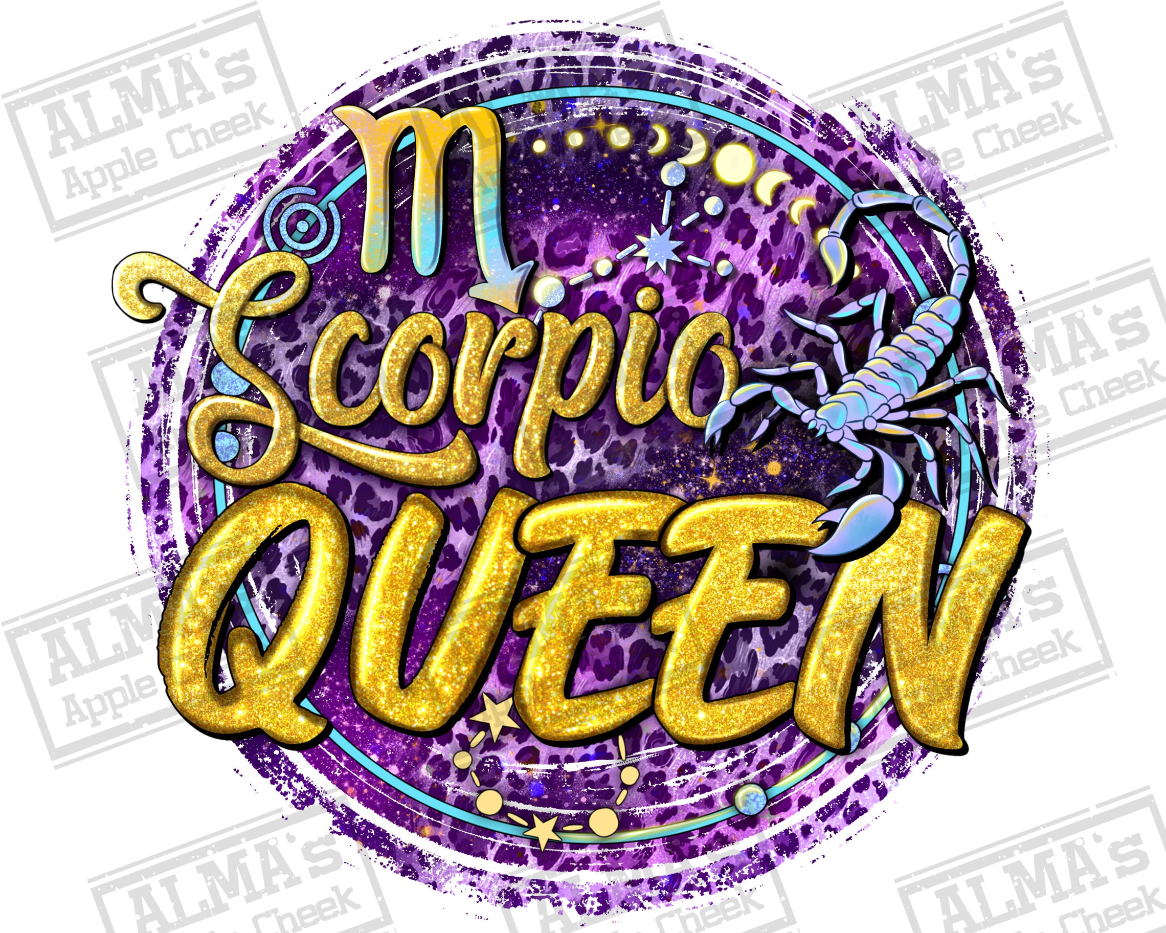 Scorpio Queen Png Sublimation Design Download, Zodiac Sign Png, Scorpio Png, Scorpio Symbol Png ...