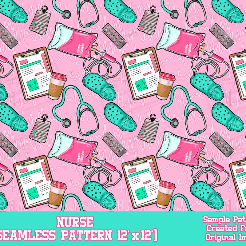 Nurse Seamless Pattern - Etsy
