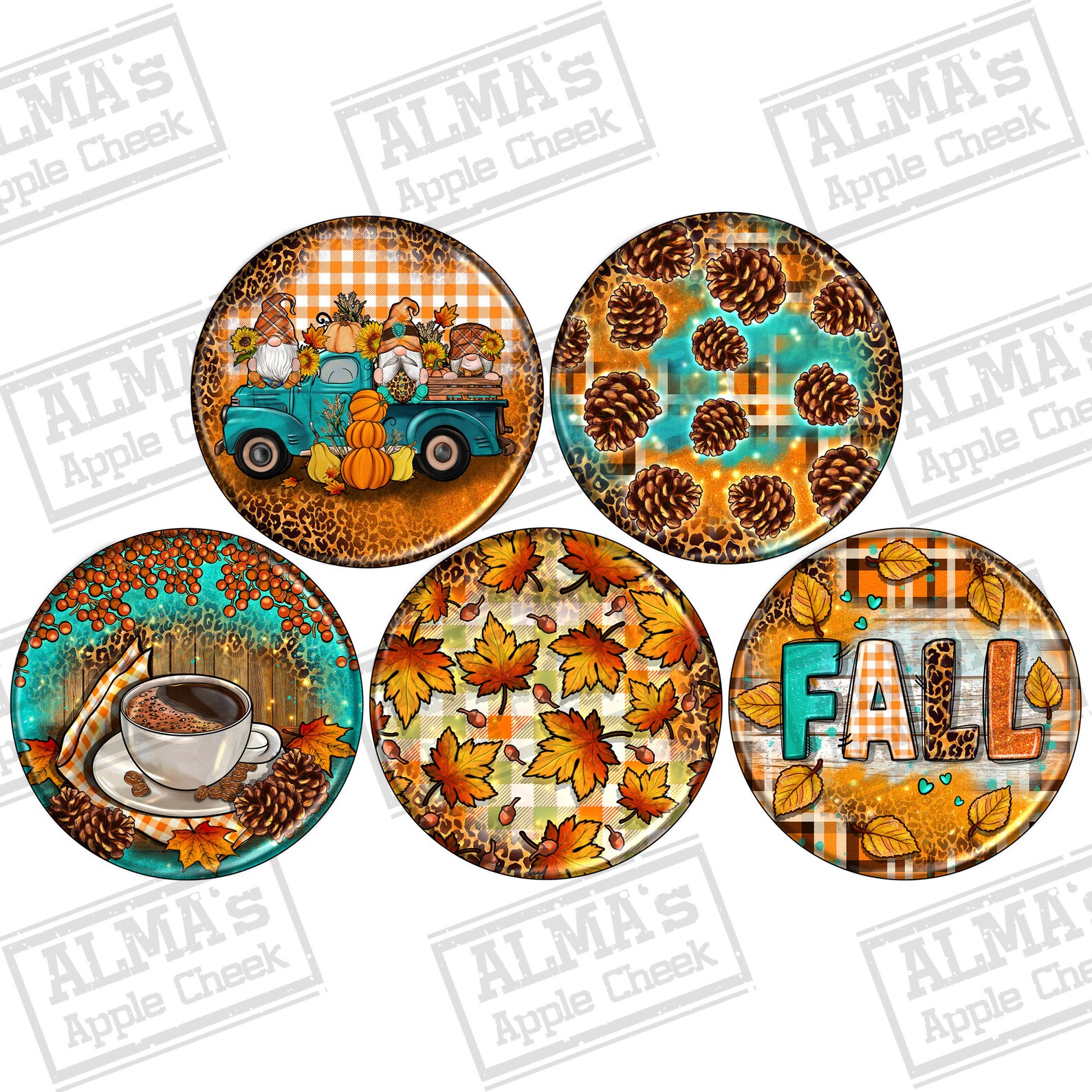 Fall Car Coaster Png Sublimation Design Bundle, Hello Fall Png, Fall ...