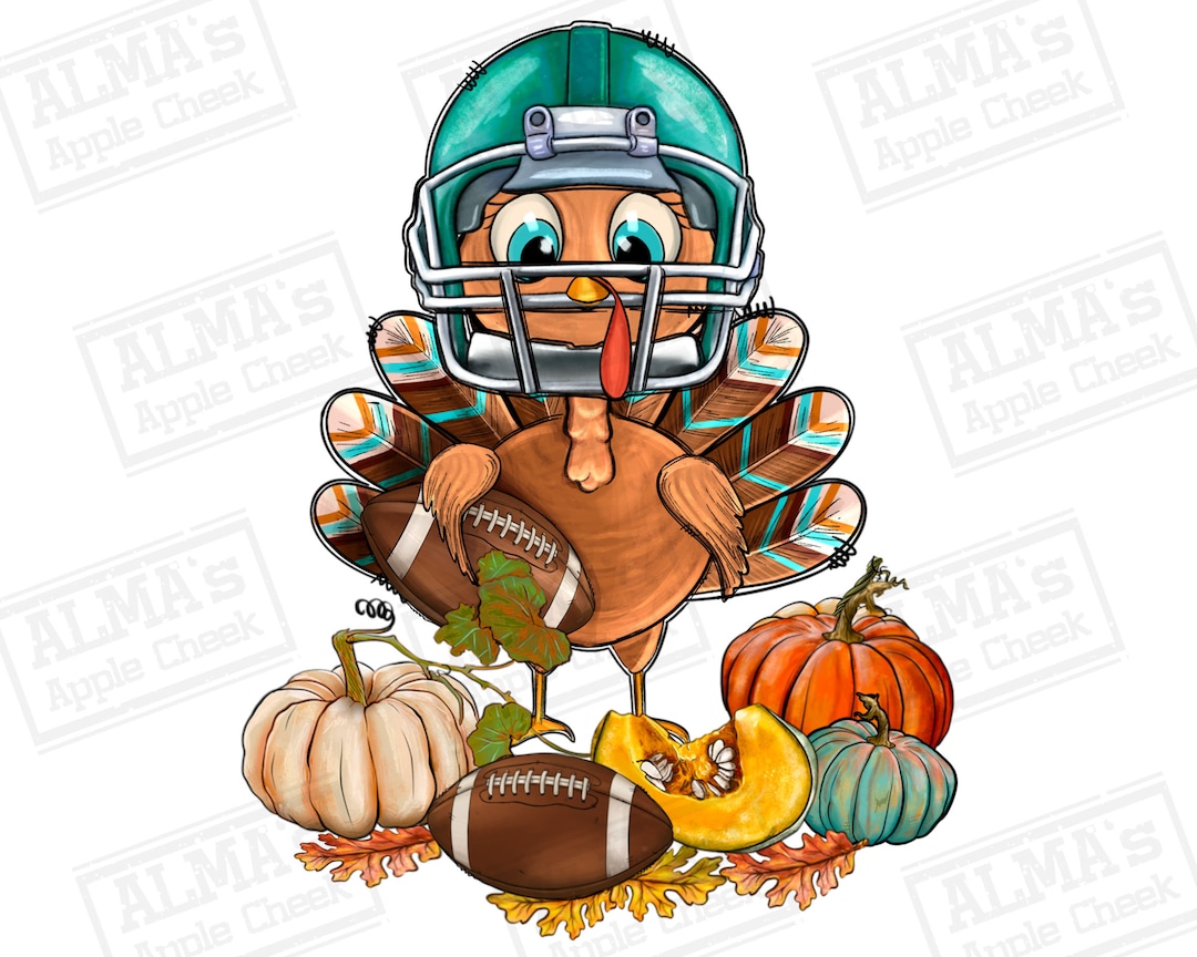 Football Turkey Thanksgiving Png Sublimation Design Download, Happy Thanksgiving Png, American ...