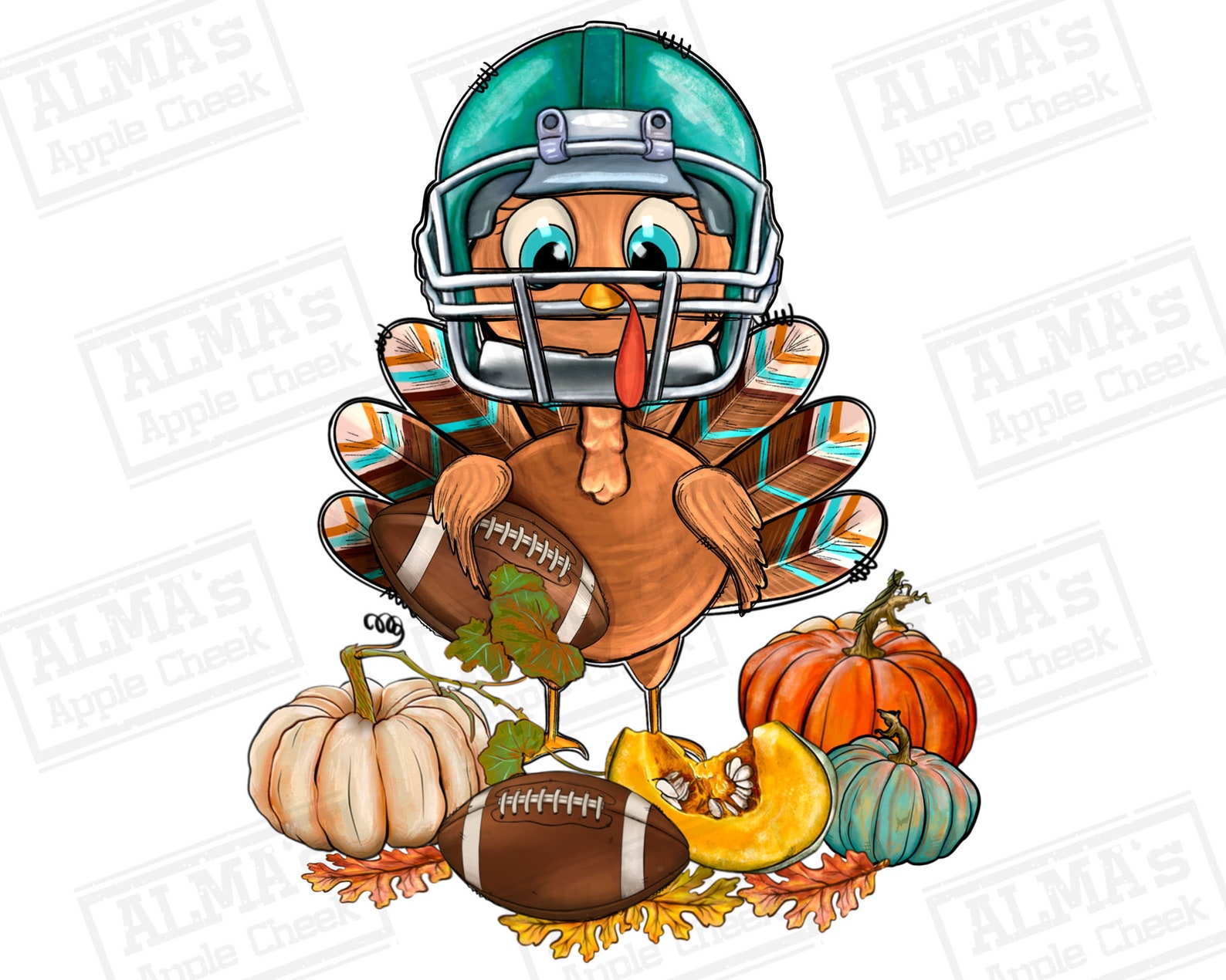 Football Turkey Thanksgiving Png Sublimation Design Download - Etsy