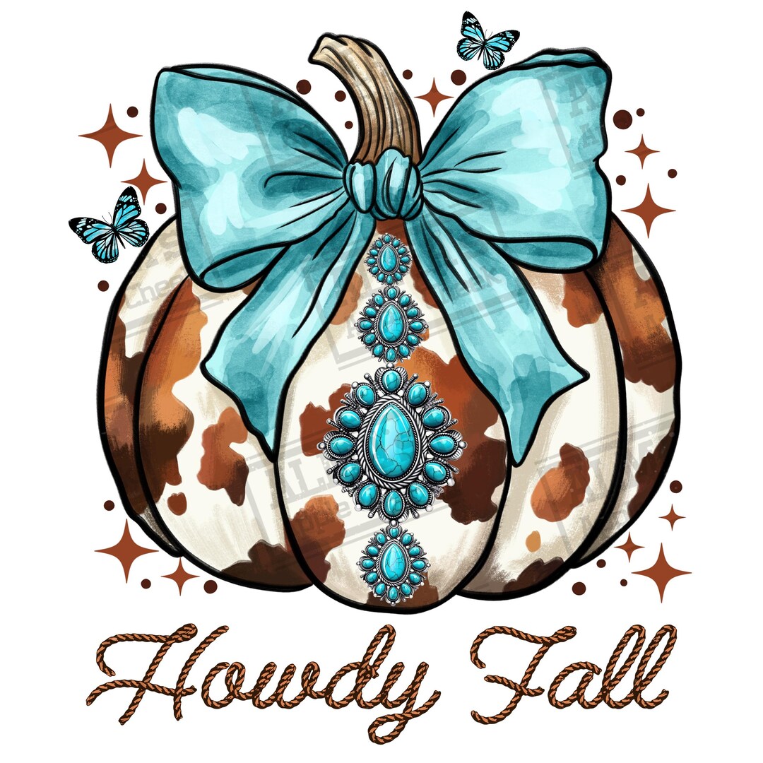 Howdy Fall Western Pumpkin Png Sublimation Design Download, Fall ...