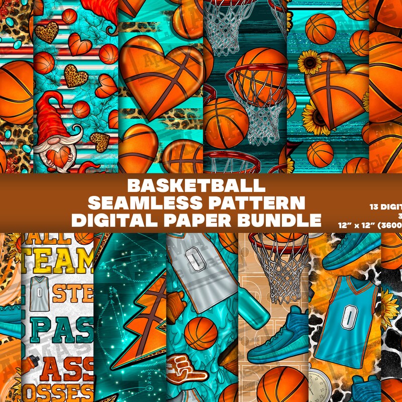 Basketball Wall Paper - Etsy