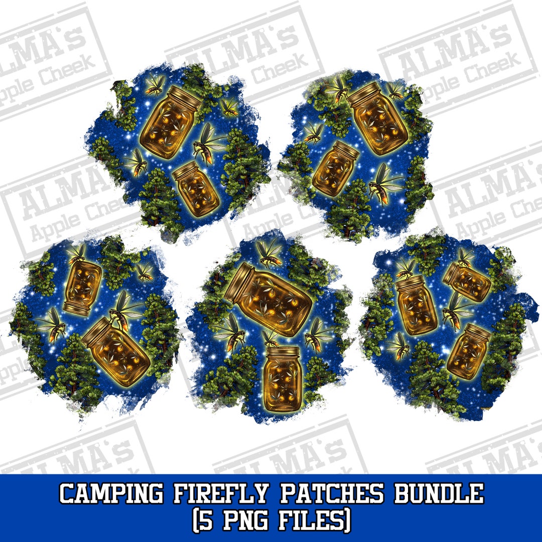 Camping Firefly Patches Png Sublimation Design Bundle Camping - Etsy