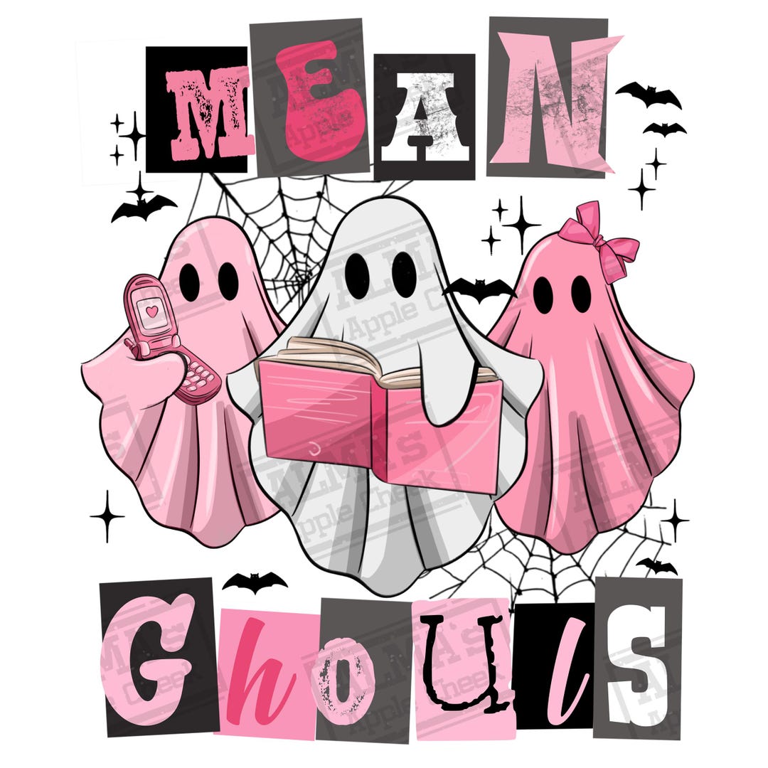 Mean Ghouls Png Sublimation Design Download, Spooky Season Png, Happy ...