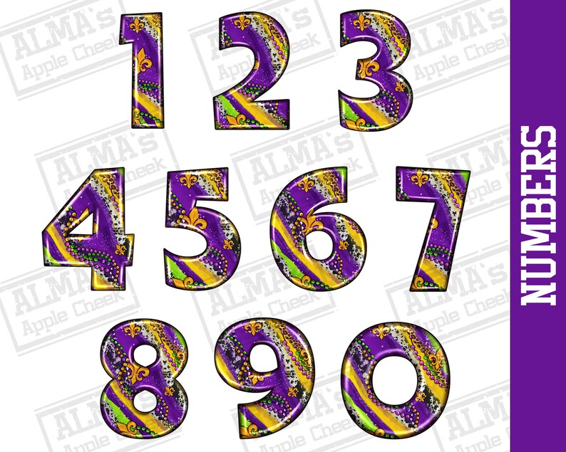 Mardi Gras Alphabet Bundle Png Mardi Gras Doodle Letters Png - Etsy