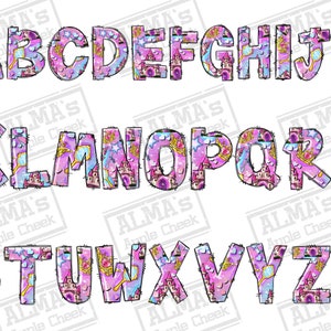 Princess Alphabet Bundle Png, Princess Doodle Letters Png, Princess ...
