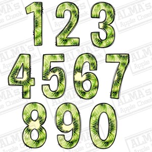 Kiwi Alphabet Bundle Png, Kiwi Doodle Letters Png, Kiwi Letters Png ...