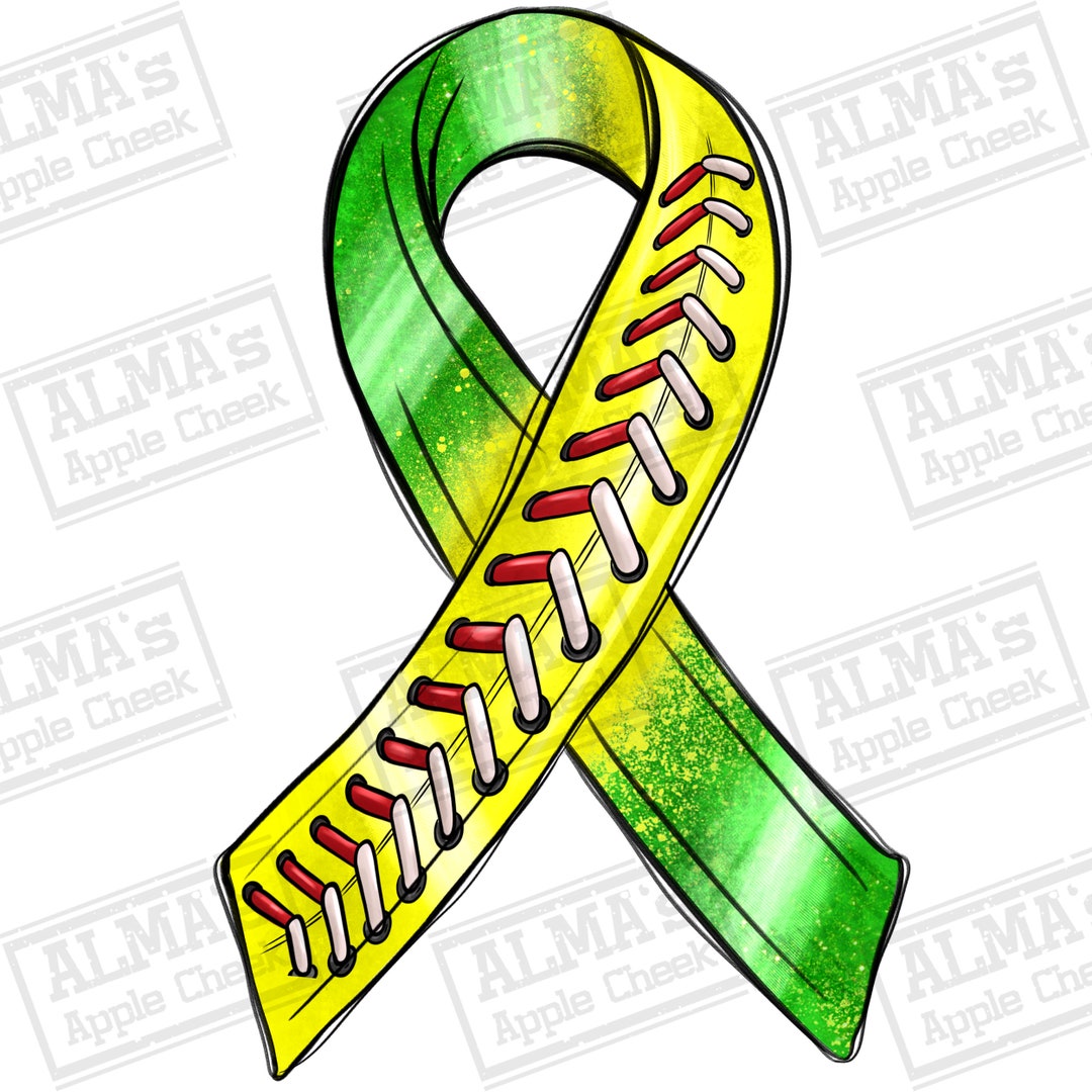 Non Hodgkin's Lymphoma Ribbon Softball Png Sublimation Design Download ...