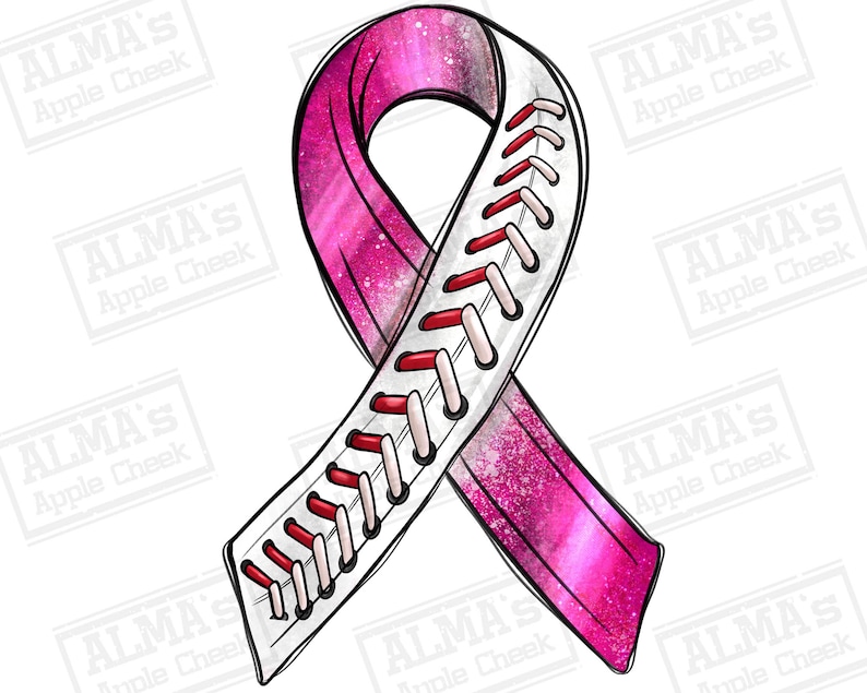 Breast Cancer Ribbon Baseball Png Sublimation Design Download - Etsy