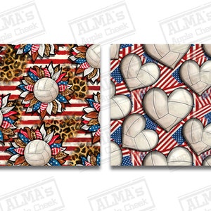 12 Digital Paper, Volleyball Seamless Pattern, Digital Paper Bundle Png ...