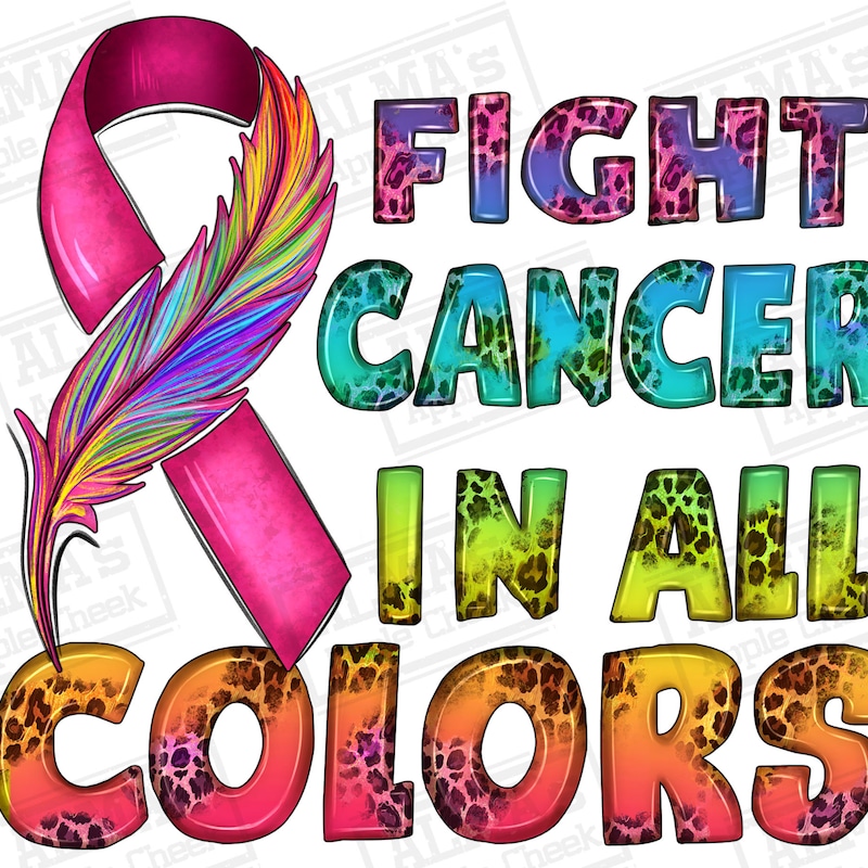 Cancer in All Colors Svg - Etsy