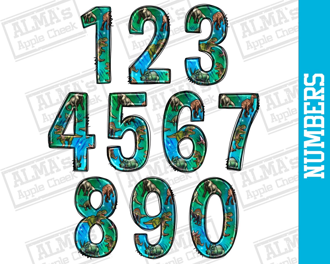 Dinosaur Alphabet Bundle Png Dinosaur Doodle Letters Png - Etsy