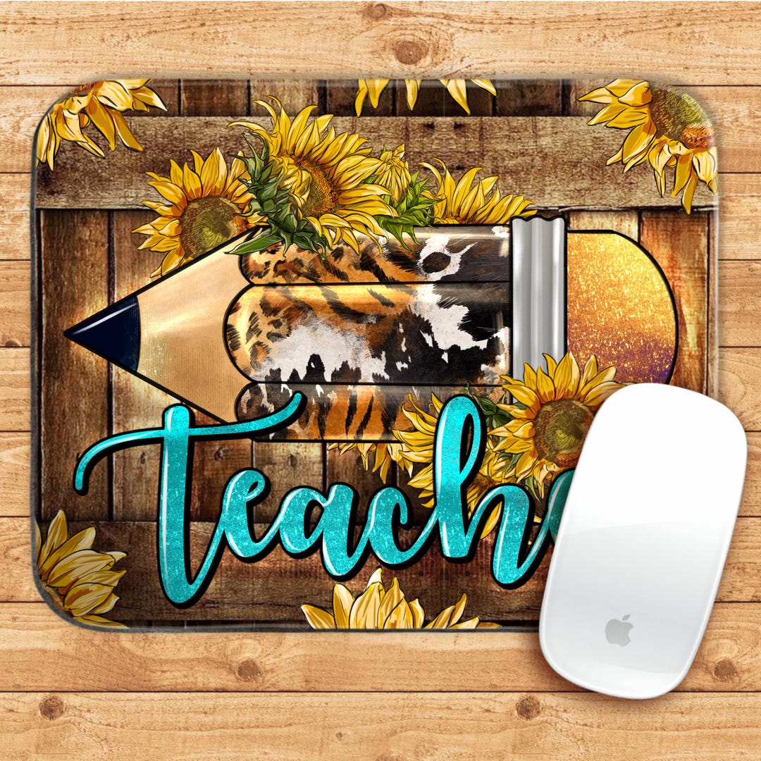 Teacher Western Pencil Mouse Pad Png Sublimation Design Download ...