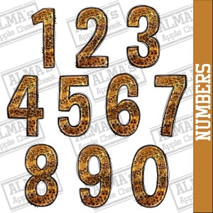 Leopard Alphabet Bundle Png, Leopard Doodle Letters Png, Leopard ...