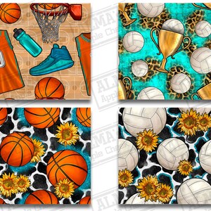 15 Digital Paper, Sports Seamless Pattern, Digital Paper Bundle Png ...