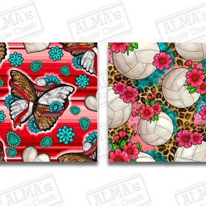 12 Digital Paper, Volleyball Seamless Pattern, Digital Paper Bundle Png ...