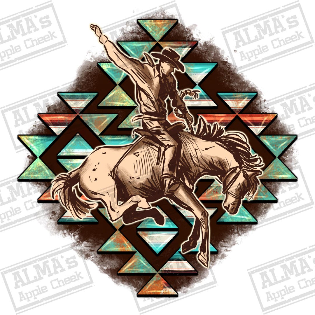 Western Aztec Symbol Rodeo Png Sublimation Design Download, Rodeo Png ...