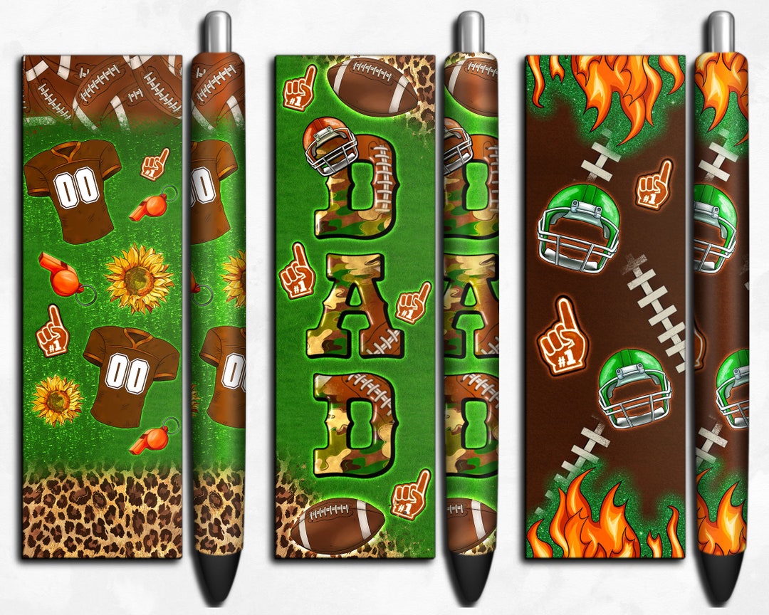American Football Dad Pen Wrap Png Sublimation Design Download,father's ...