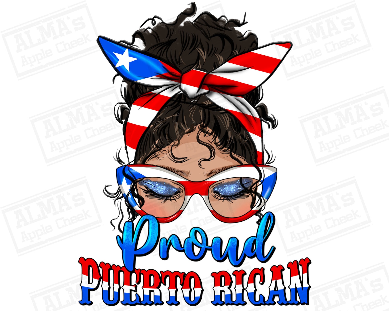 Proud Latina Messy Bun Png Sublimation Design Download - Etsy