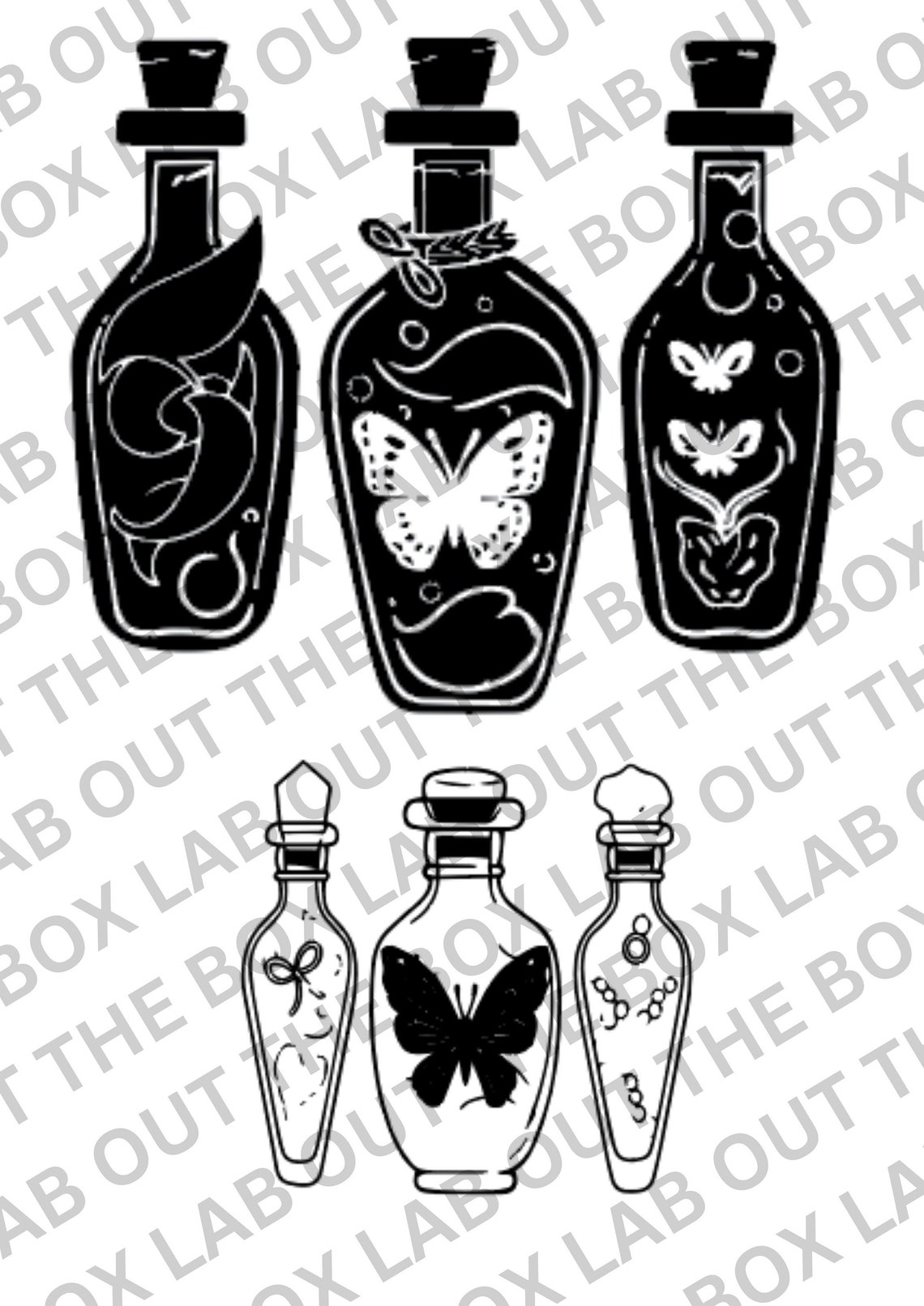 Potion Bottles SVG Witchcraft Svg Mystical Svg Magic Svg - Etsy