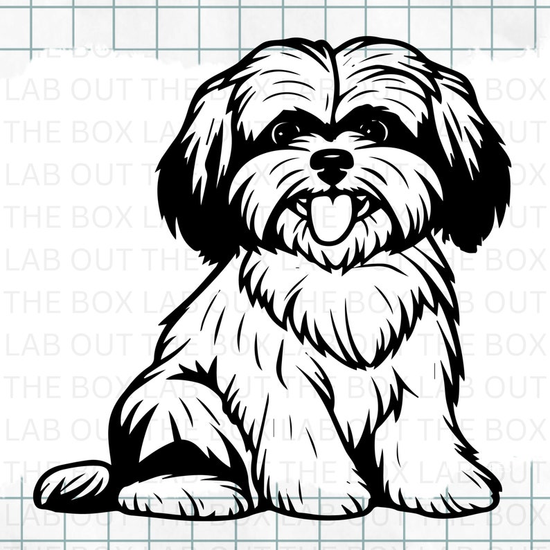 SHIH TZU SVG Dog Svg Animal Svg Vector Graphic Portrait - Etsy UK