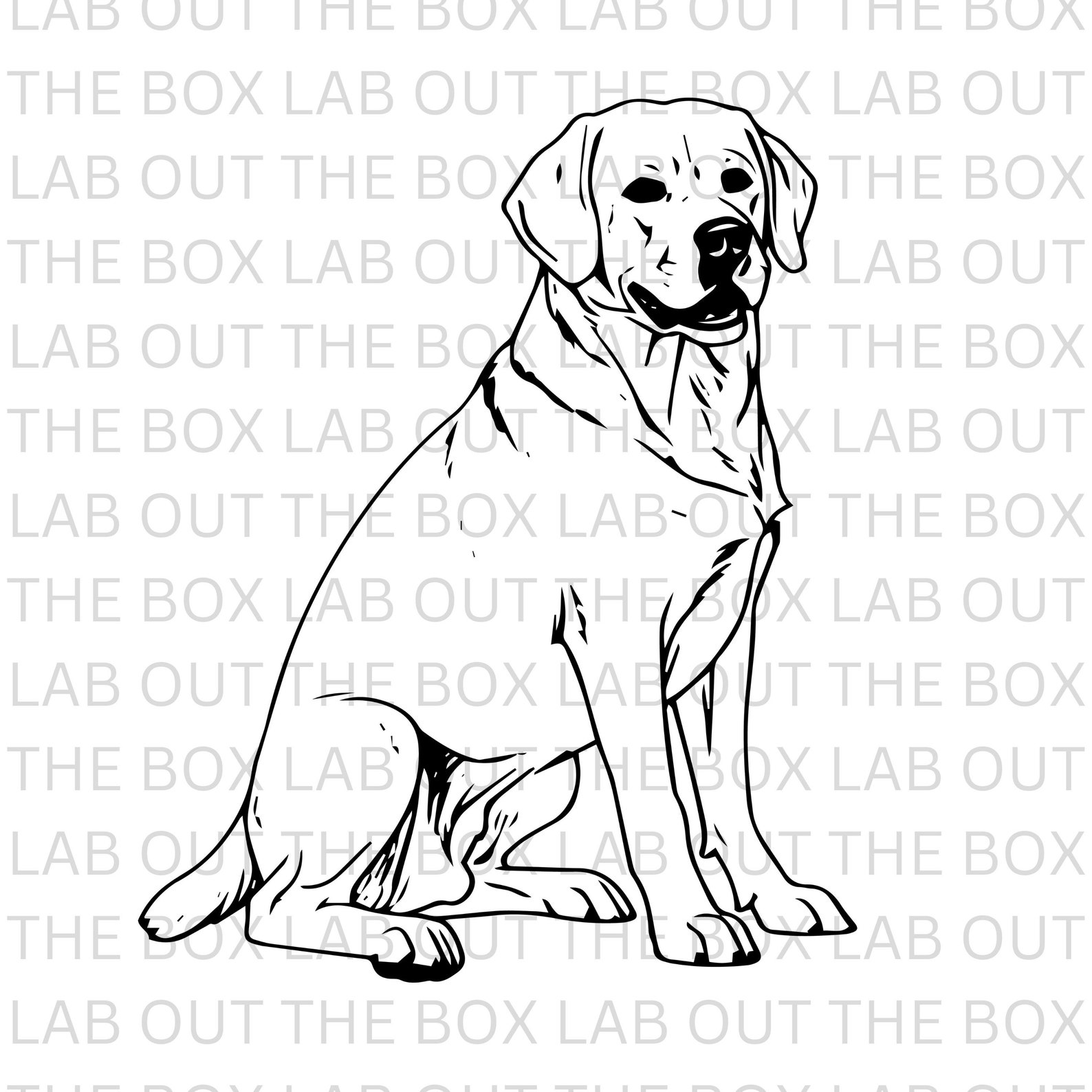 Labrador Retriever Eps Dxf Ai Svg Png Jpg Pdf Dog Graphic Cut Files ...