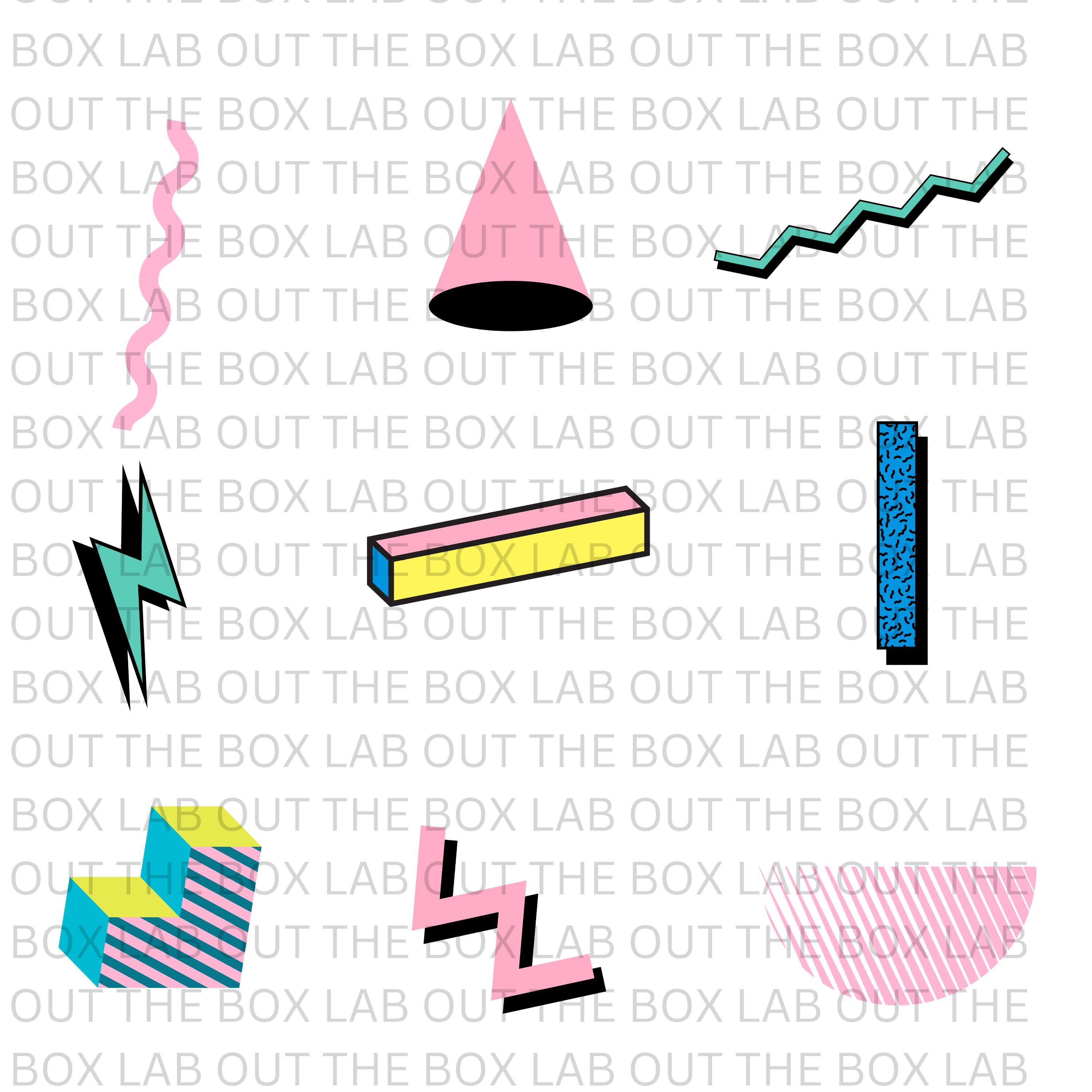 RETRO - SVG | PNG - 25 Pack - Digital Download - Vintage - Collage ...