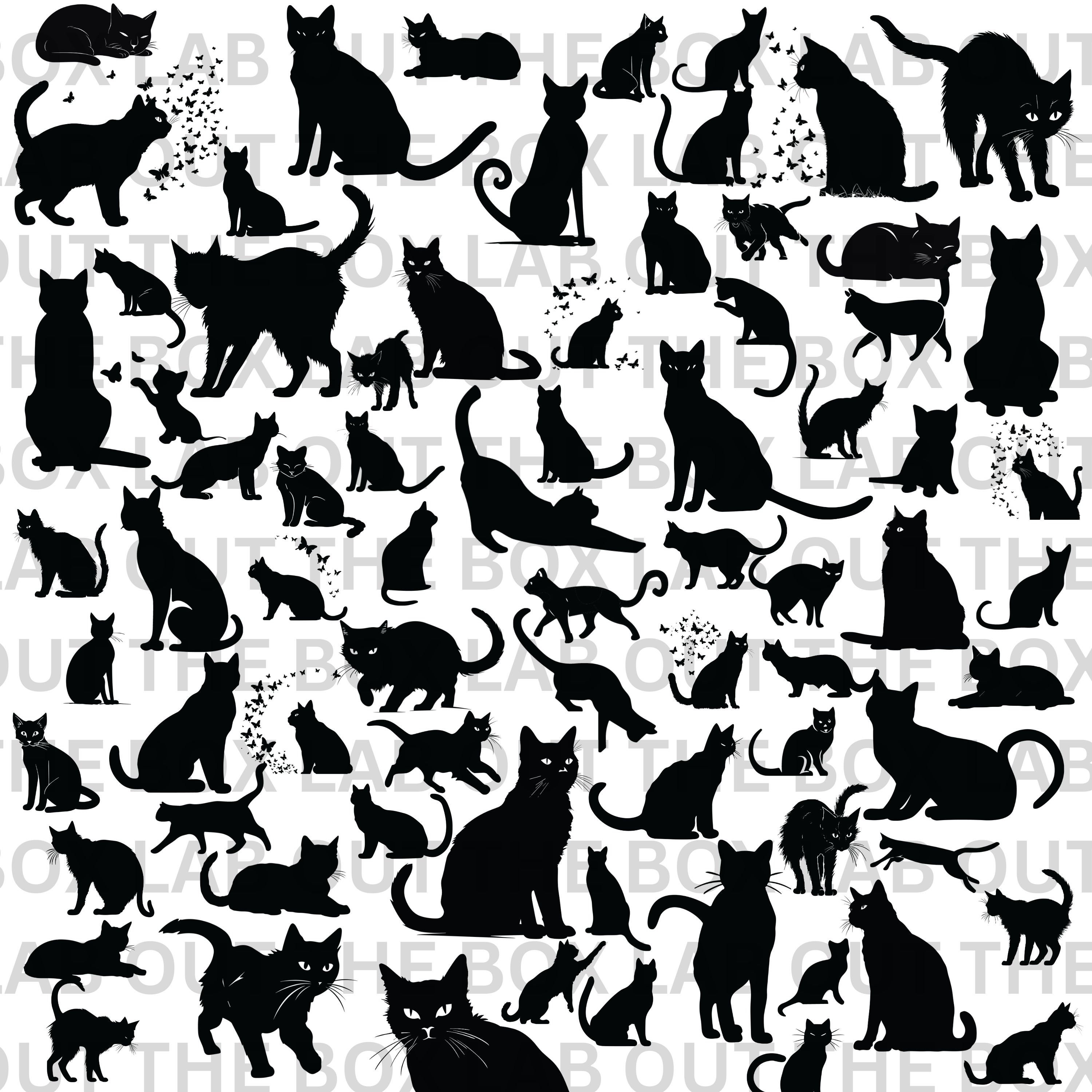 Cat Silhouette | Cat SVG Cat Cut Files | Cat Svg | Kitten Svg | Cat ...