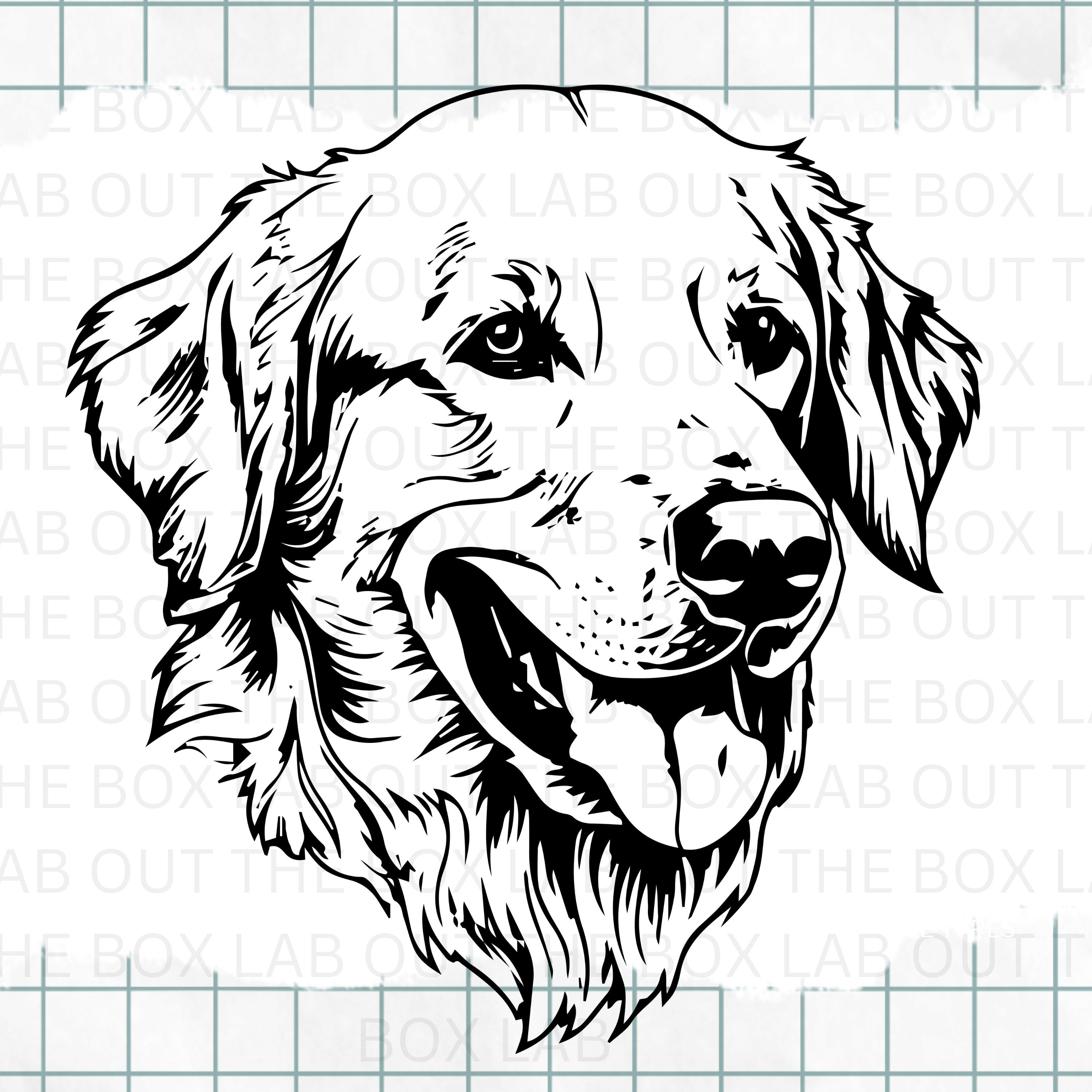 GOLDEN RETRIEVER SVG , Dog Svg, Pet Svg , Animal Svg, K-9, Wolf, Golden ...