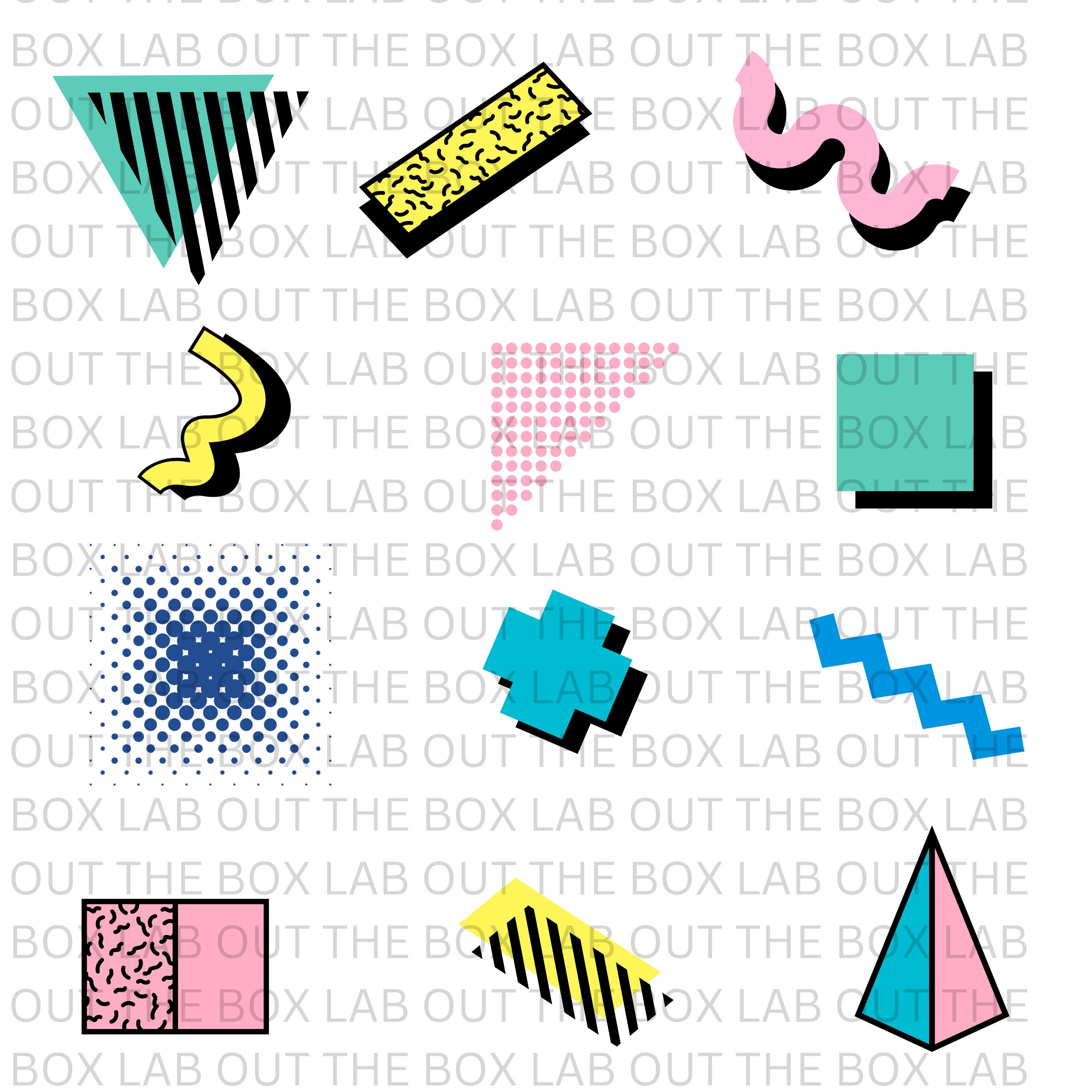 RETRO - SVG | PNG - 25 Pack - Digital Download - Vintage - Collage ...