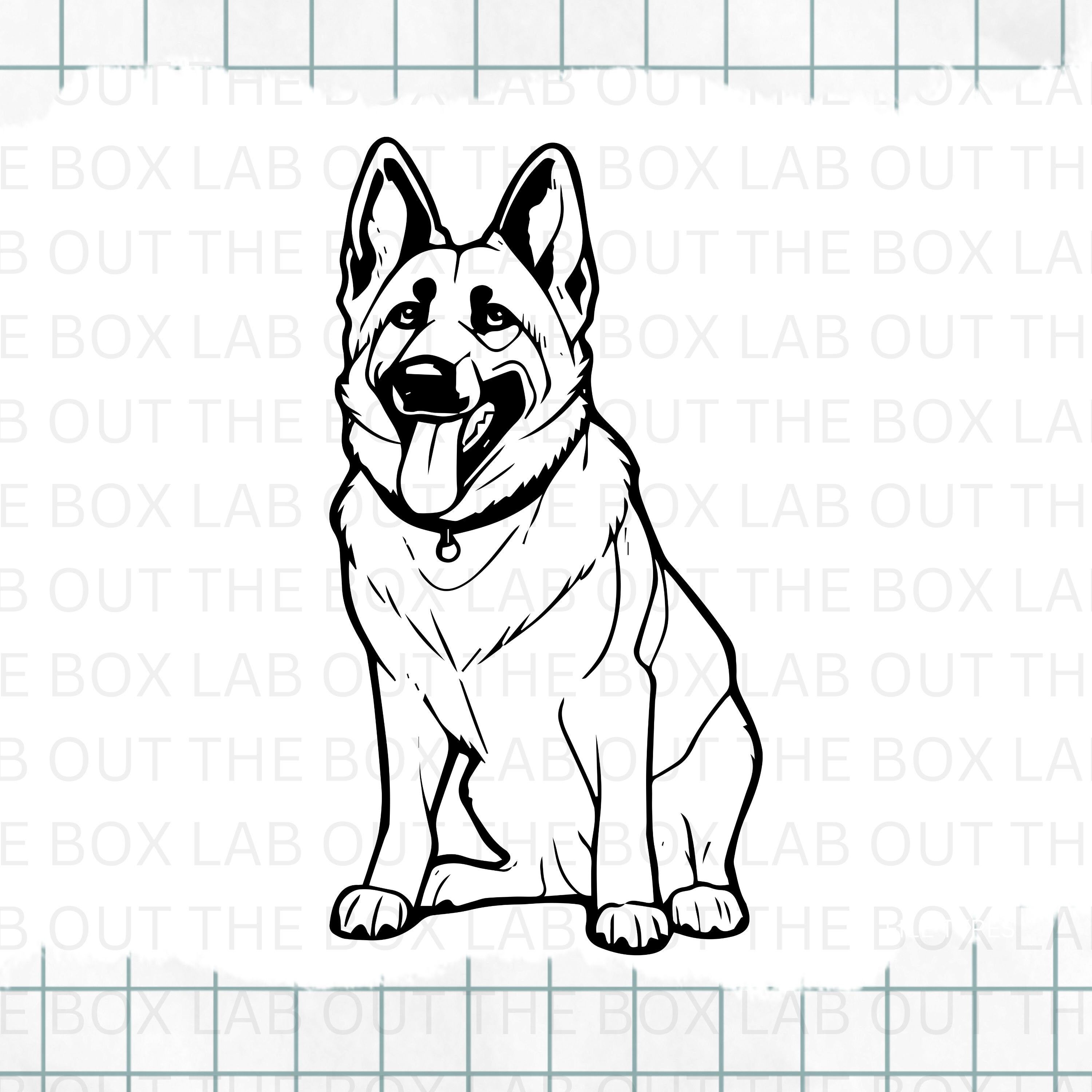 GERMAN SHEPHERD SVG Dog Svg Animal Pet Svg Grahics Svg Png Eps Dxf Jpg ...