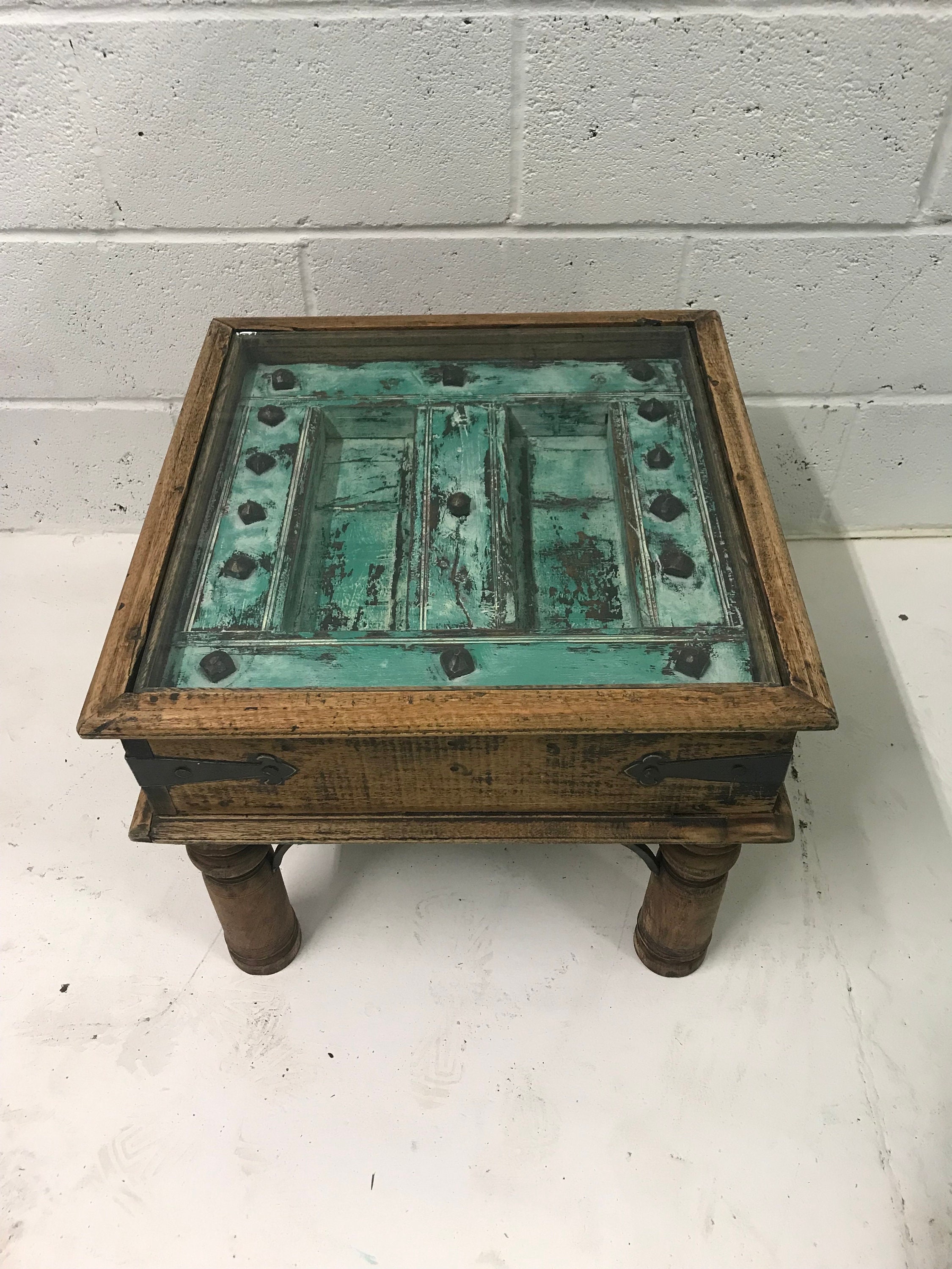 Indian Glass Coffee Table - Etsy