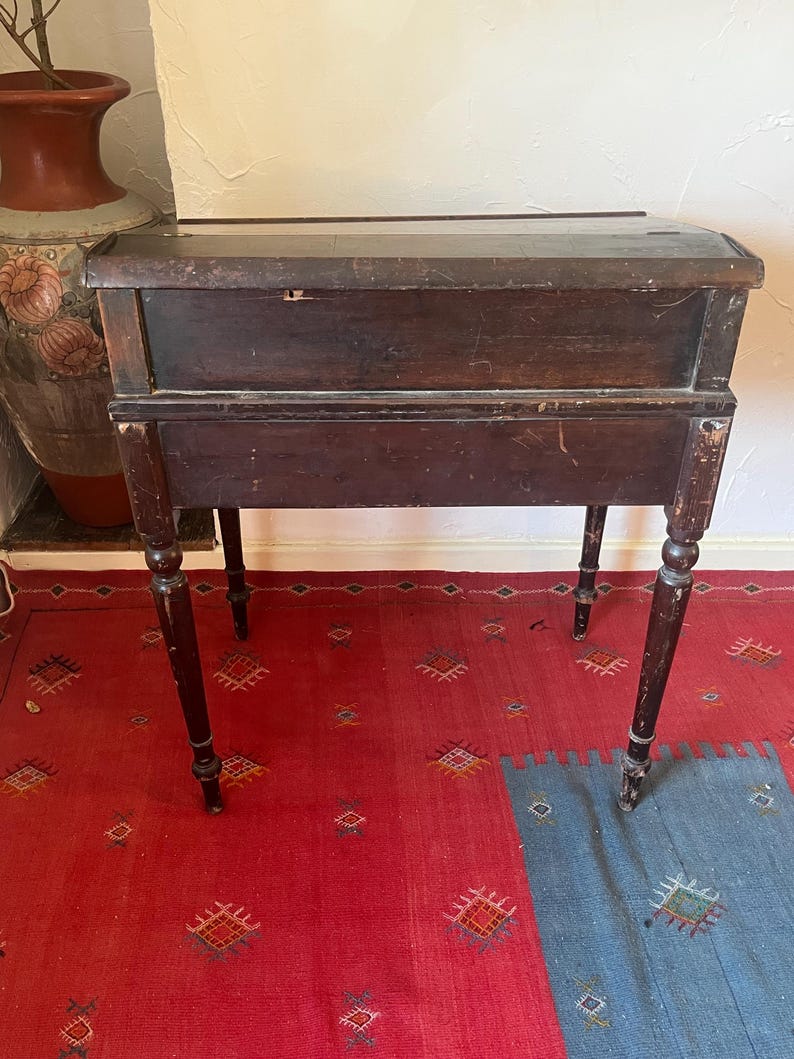 Georgian Mahogany Slant-top Writing Desk (slope Desk), C. 1770–1800 - Etsy