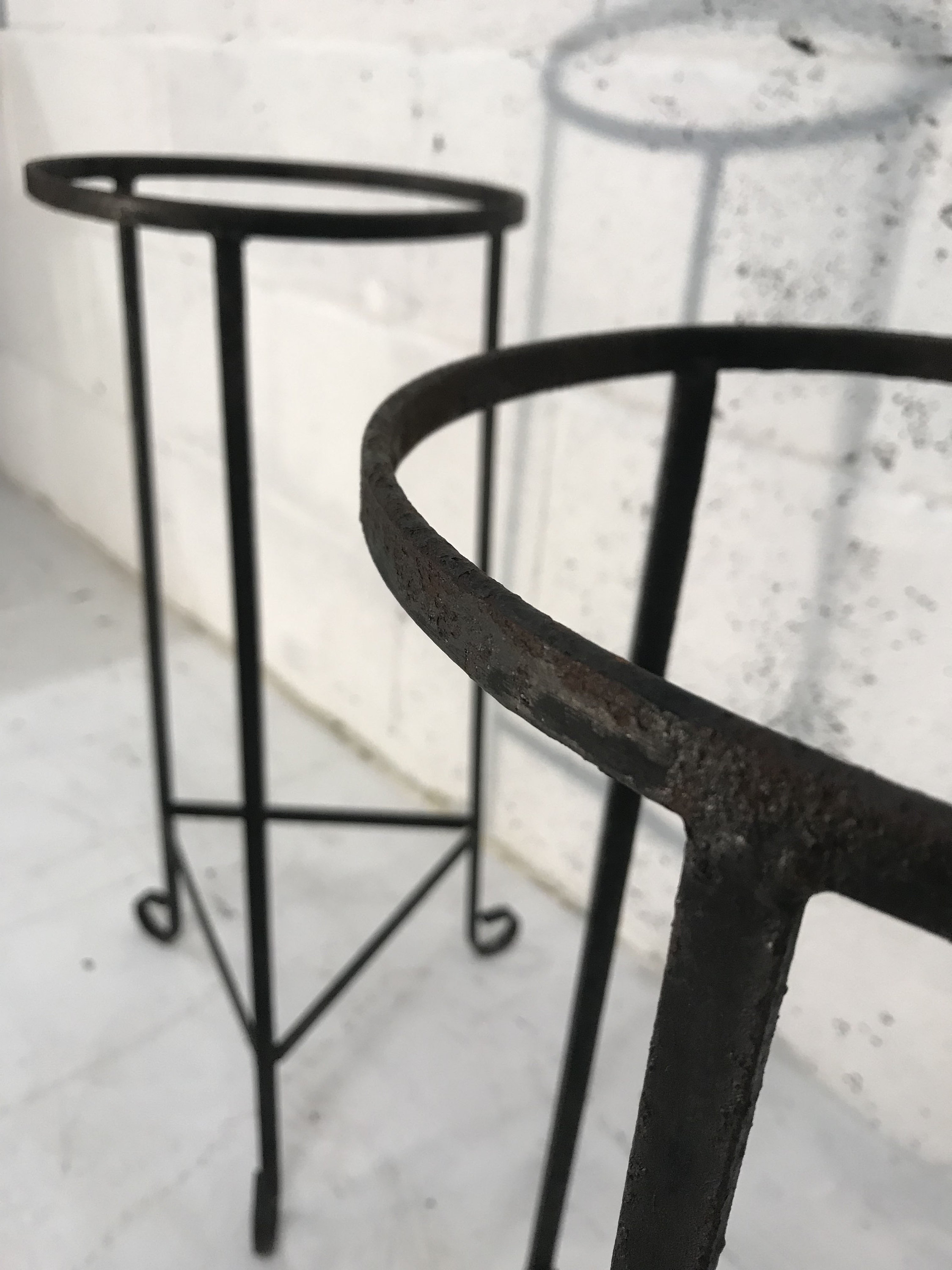 Pair of Wrought Iron Plant Pot Stands - Etsy