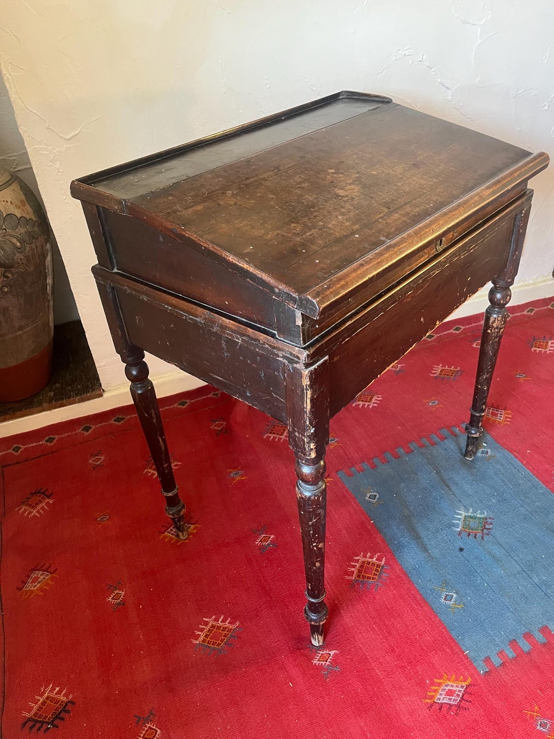 Georgian Mahogany Slant-top Writing Desk (slope Desk), C. 1770–1800 - Etsy