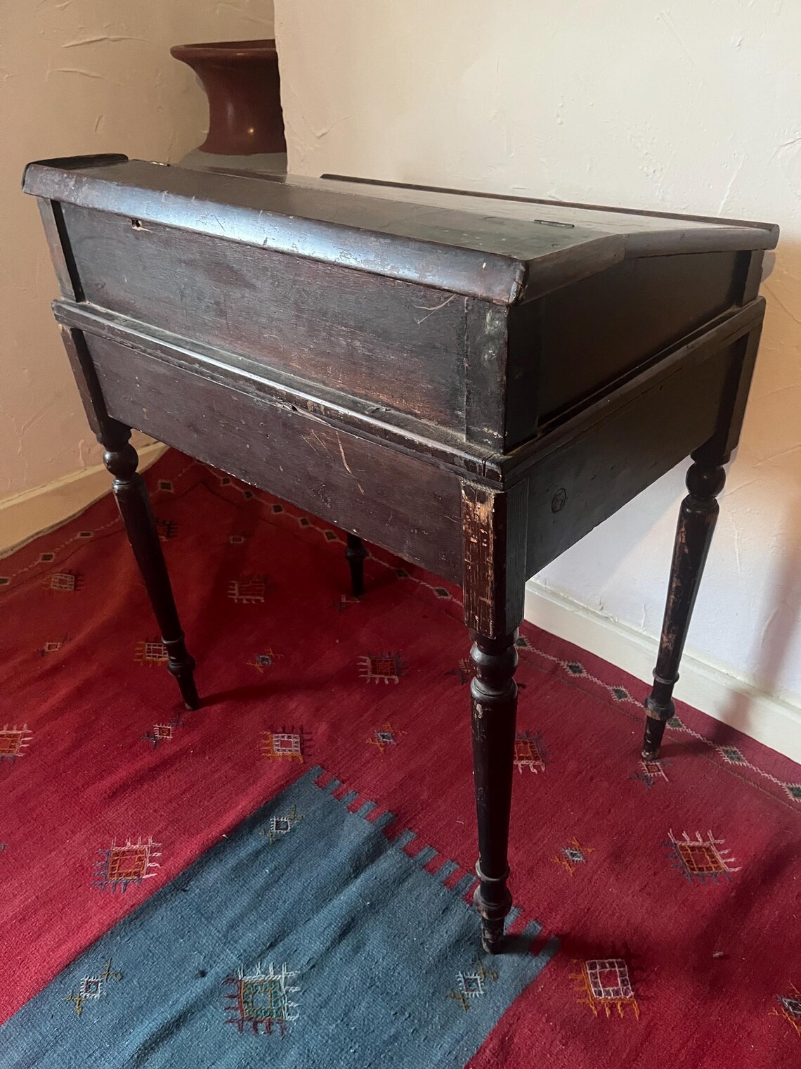 Georgian Mahogany Slant-top Writing Desk (slope Desk), C. 1770–1800 - Etsy