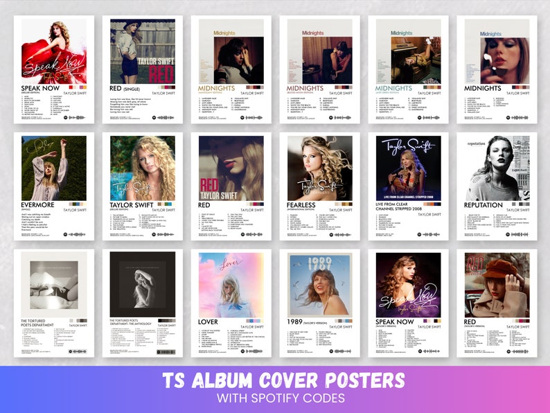 20 Taylor Swift Album Cover Posters, Music Album Covers, Celebrity ...