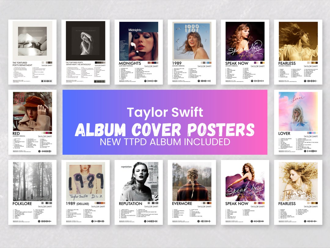 20 Taylor Swift Album Cover Posters, Music Album Covers, Celebrity ...