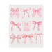 Trendy Pink Bows Coquette Poster, Pink Wall Art Decor, Printable ...