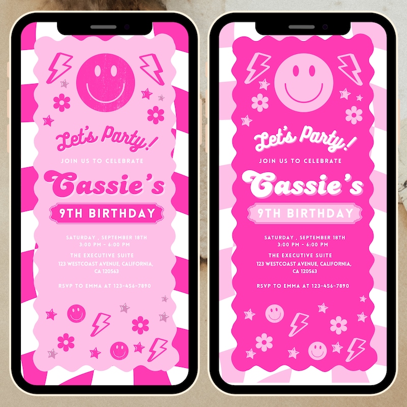 Preppy Invitation - Etsy