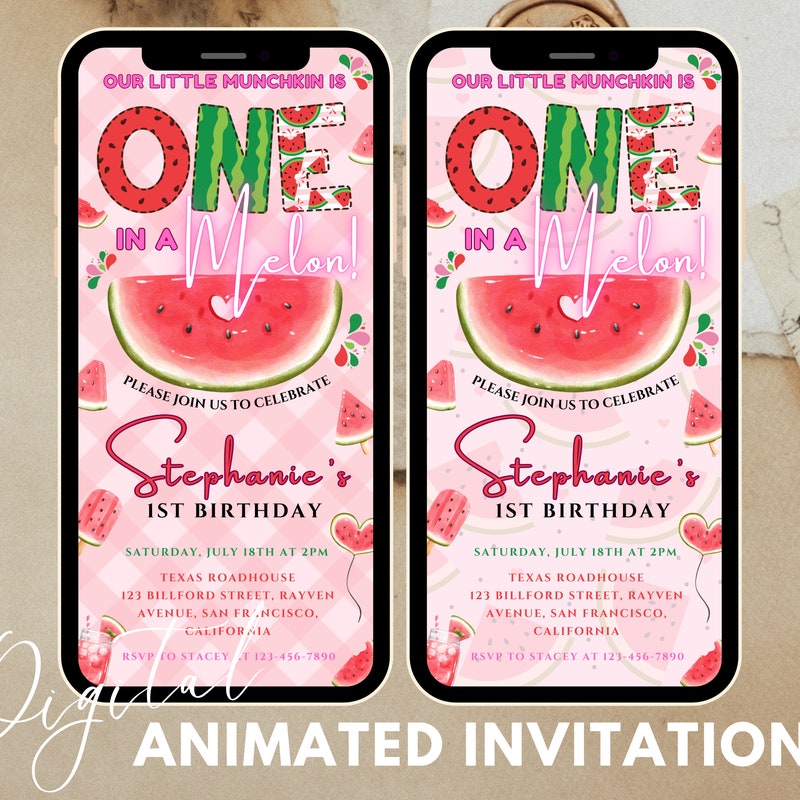 Watermelon Invitation - Etsy