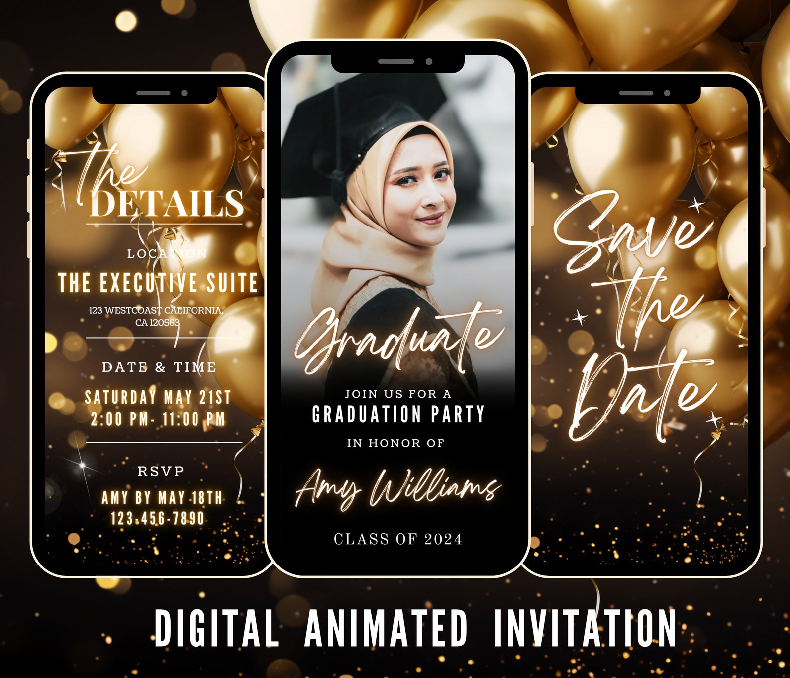 Graduation Party Invitation, Grad Announcement, High School, College ...