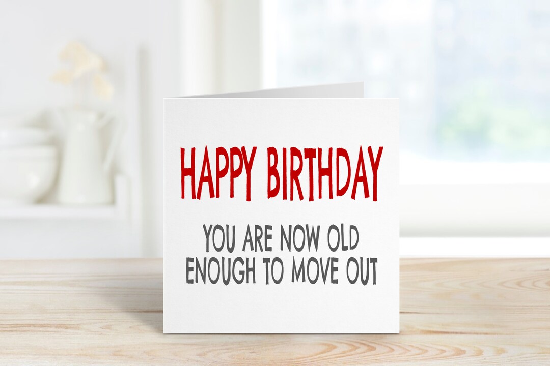 Happy Birthday Card Funny Birthday Card Card for Him Card for Her Old ...