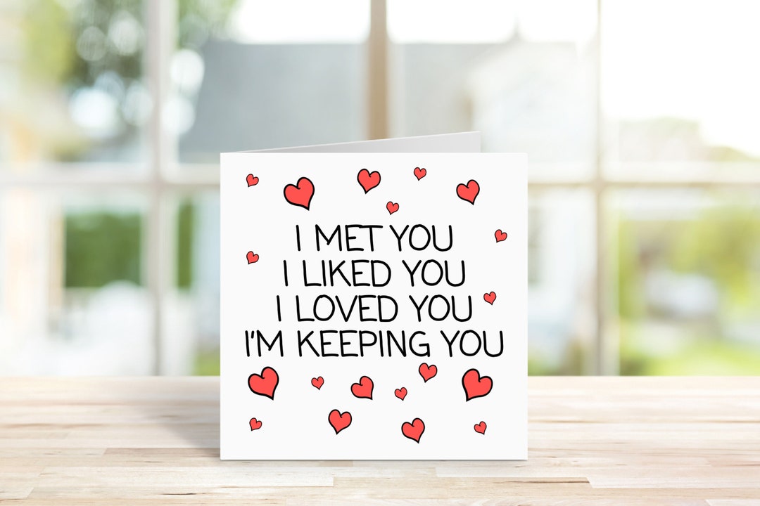 I'm Keeping You Valentines Card Funny Anniversary Card Love Card - Etsy