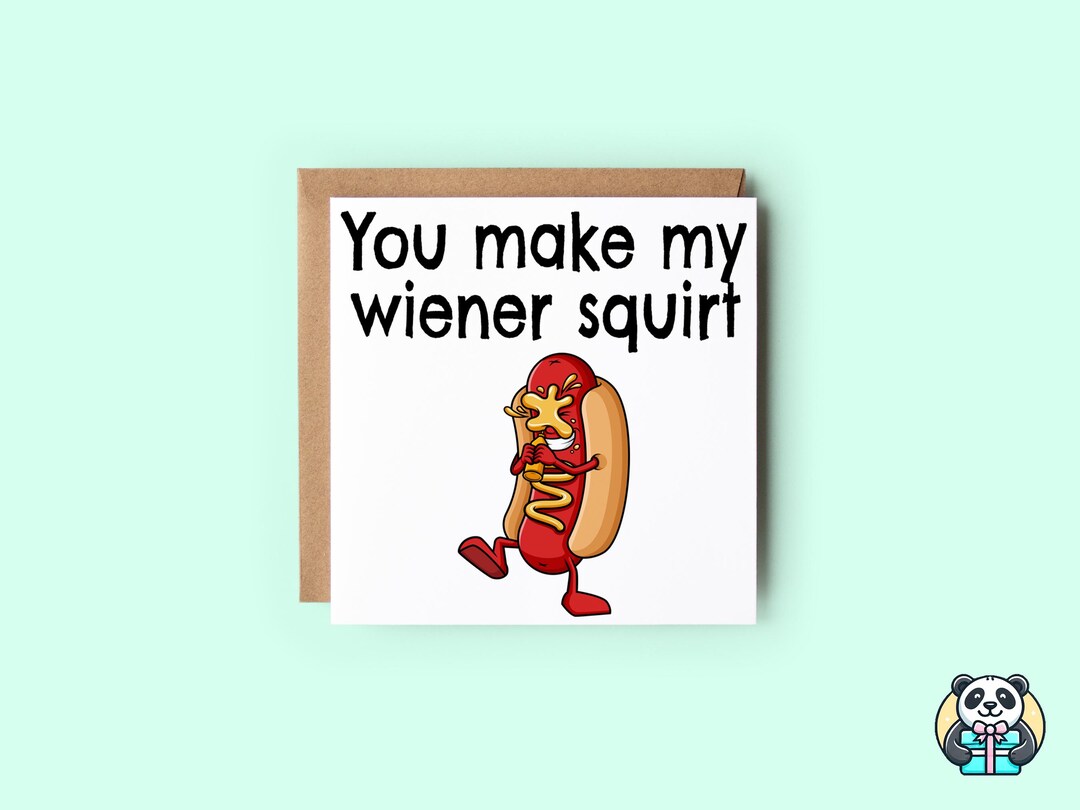 Funny Anniversary Card: Rude Wiener Pun, Card for Her - Etsy