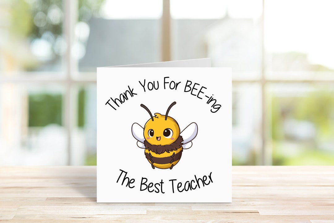 Thank You Teacher Card | Teacher Card | Teaching Assistant Card | Best ...